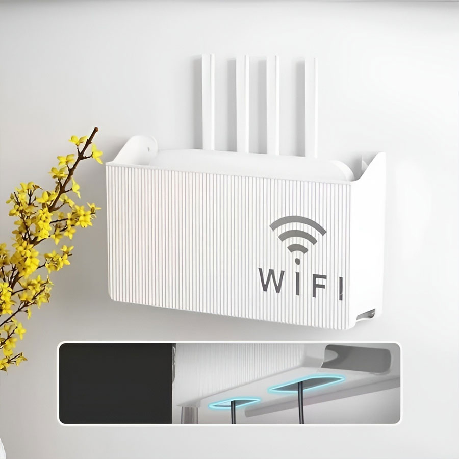Wall Mounted WiFi Router Shelf – Space Saver - BHMart
