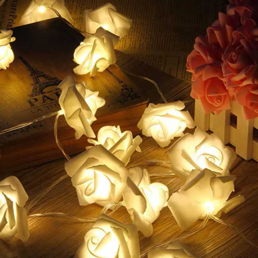LED Rose Flower Lights – Romantic Battery Operated Decor - BHMart